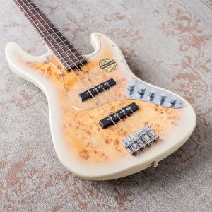 Bacchus Universe Series Jazz Bass Burl Activo – Blondeburst
