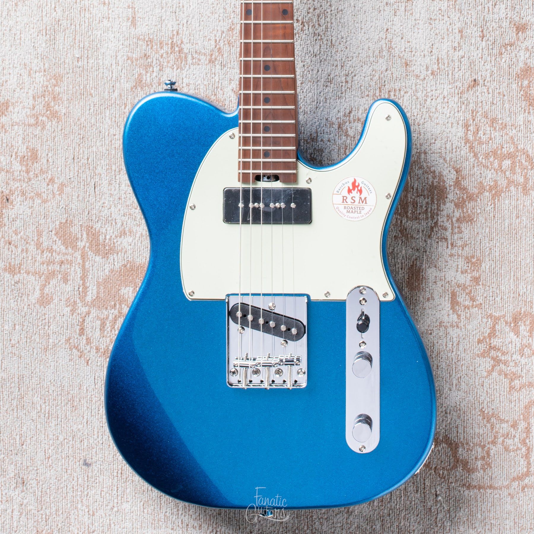 Bacchus Global Series Tele Standard P-90 Roasted – Lake Placid Blue