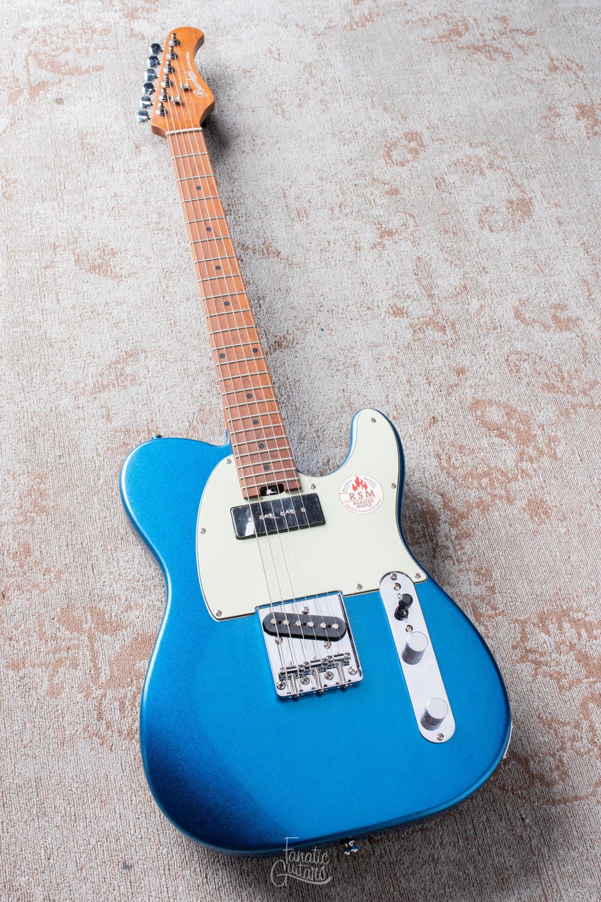 Bacchus Global Series Tele Standard P-90 Roasted – Lake Placid Blue