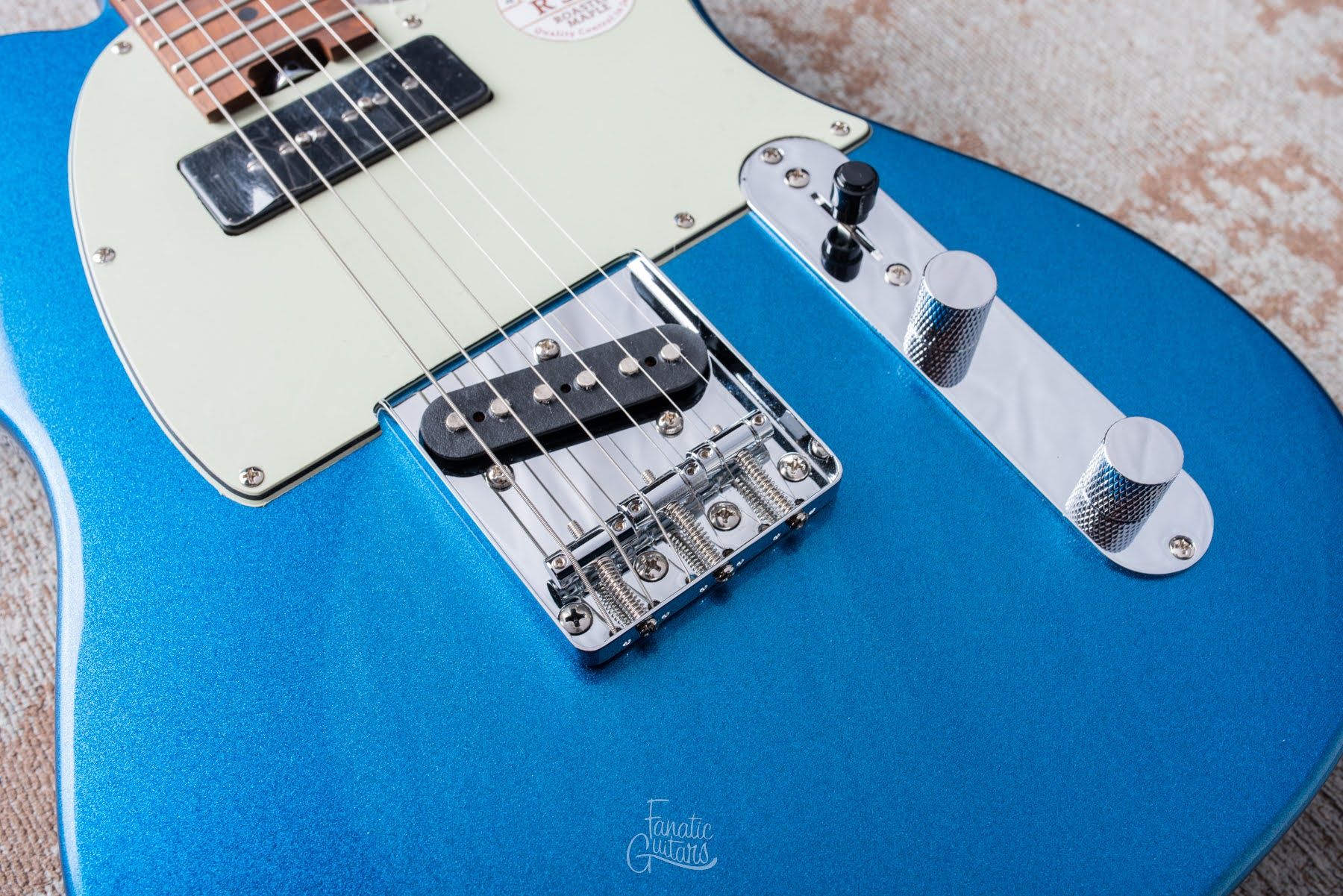 Bacchus Global Series Tele Standard P-90 Roasted – Lake Placid Blue
