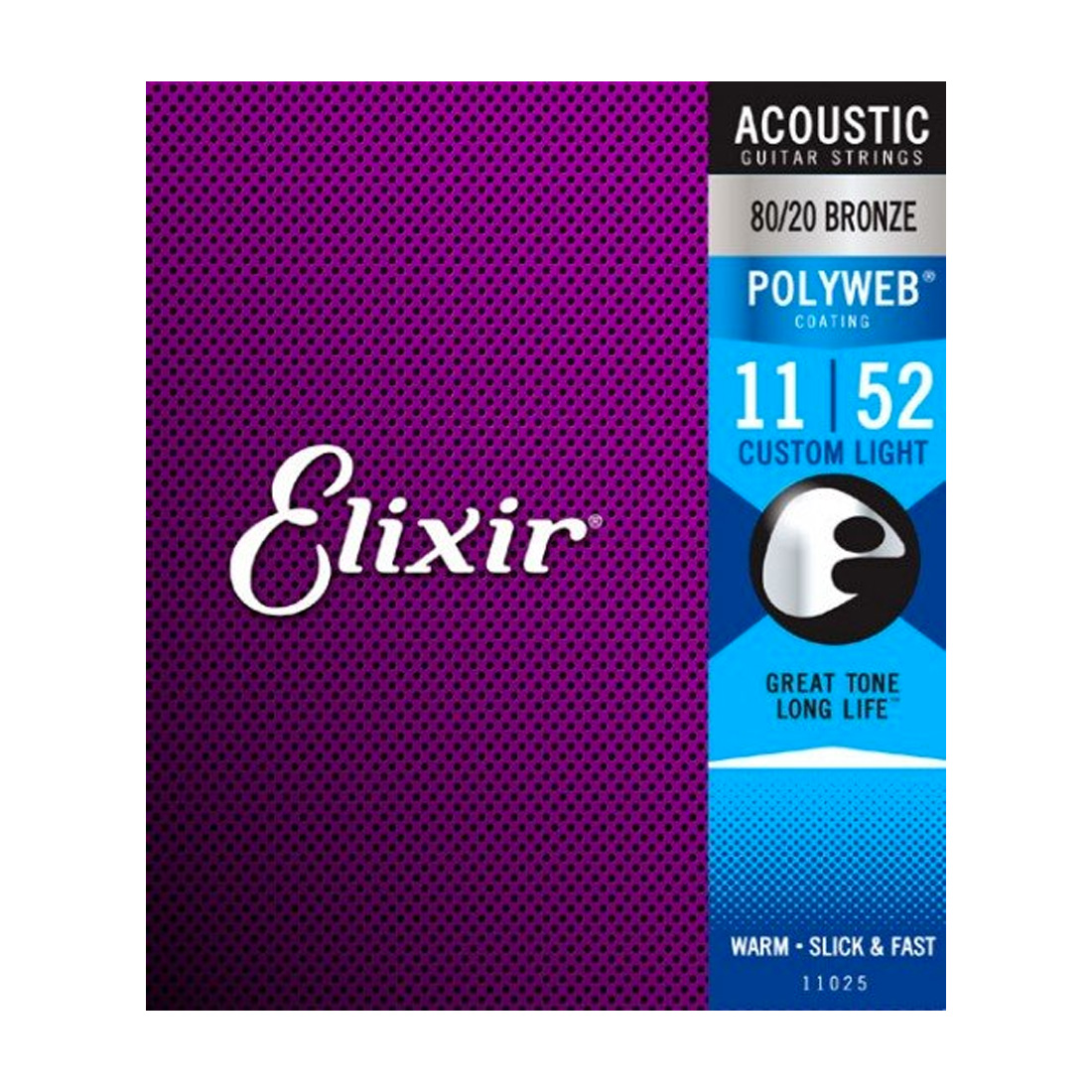 Elixir Acoustic 11-52 80/20 Bronze Polyweb 11025