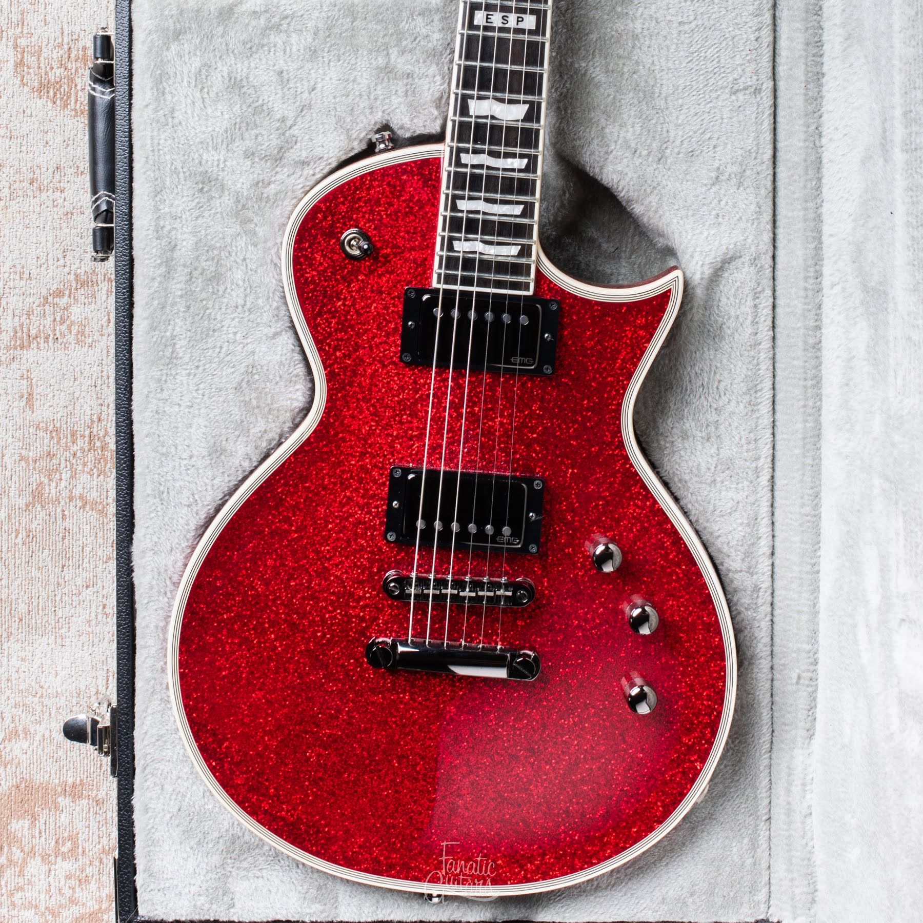 ESP E-II Eclipse DB Red Sparkle #ES3561183 Segunda Mano – Fanatic Guitars