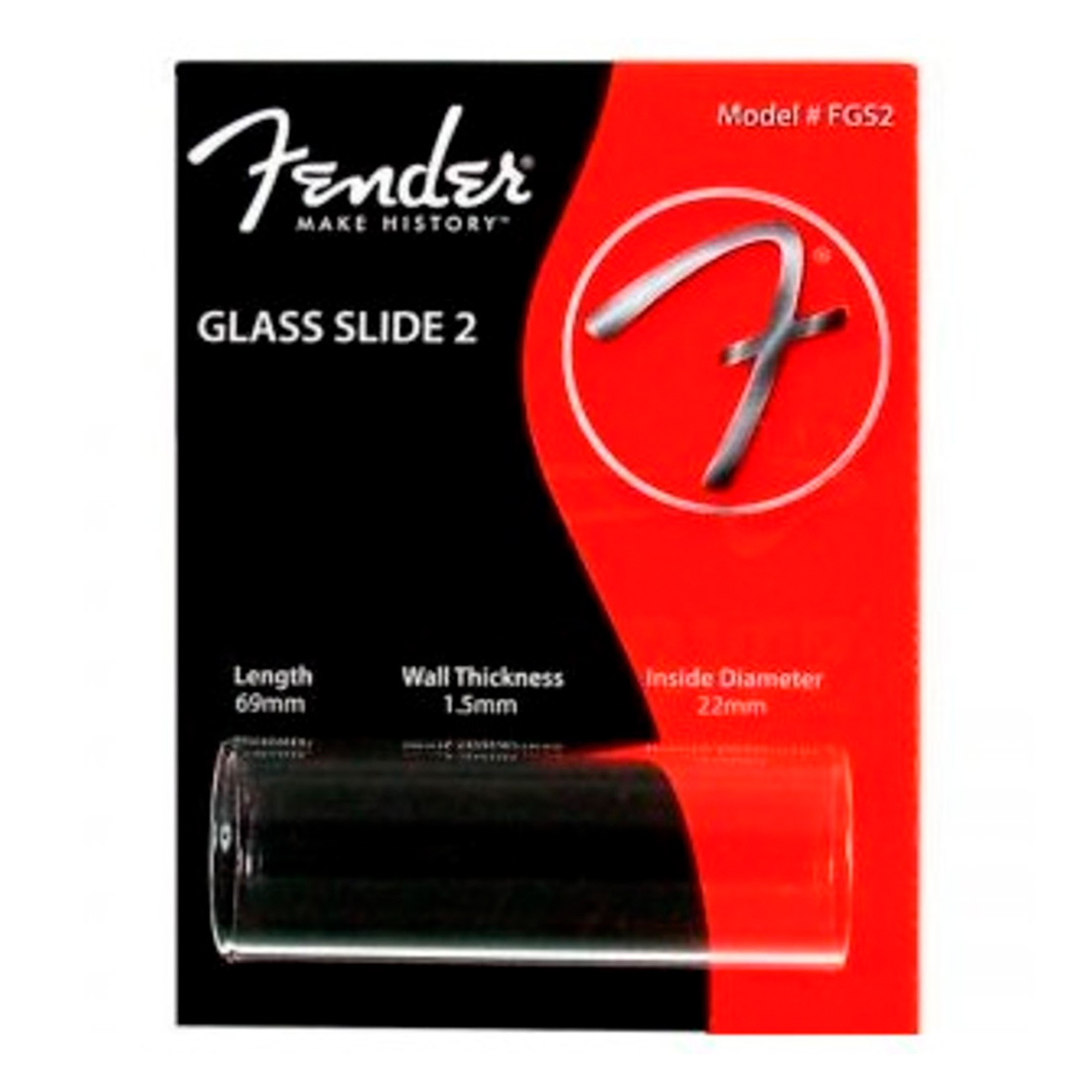 Fender Slide Glass 2/1.5 mm
