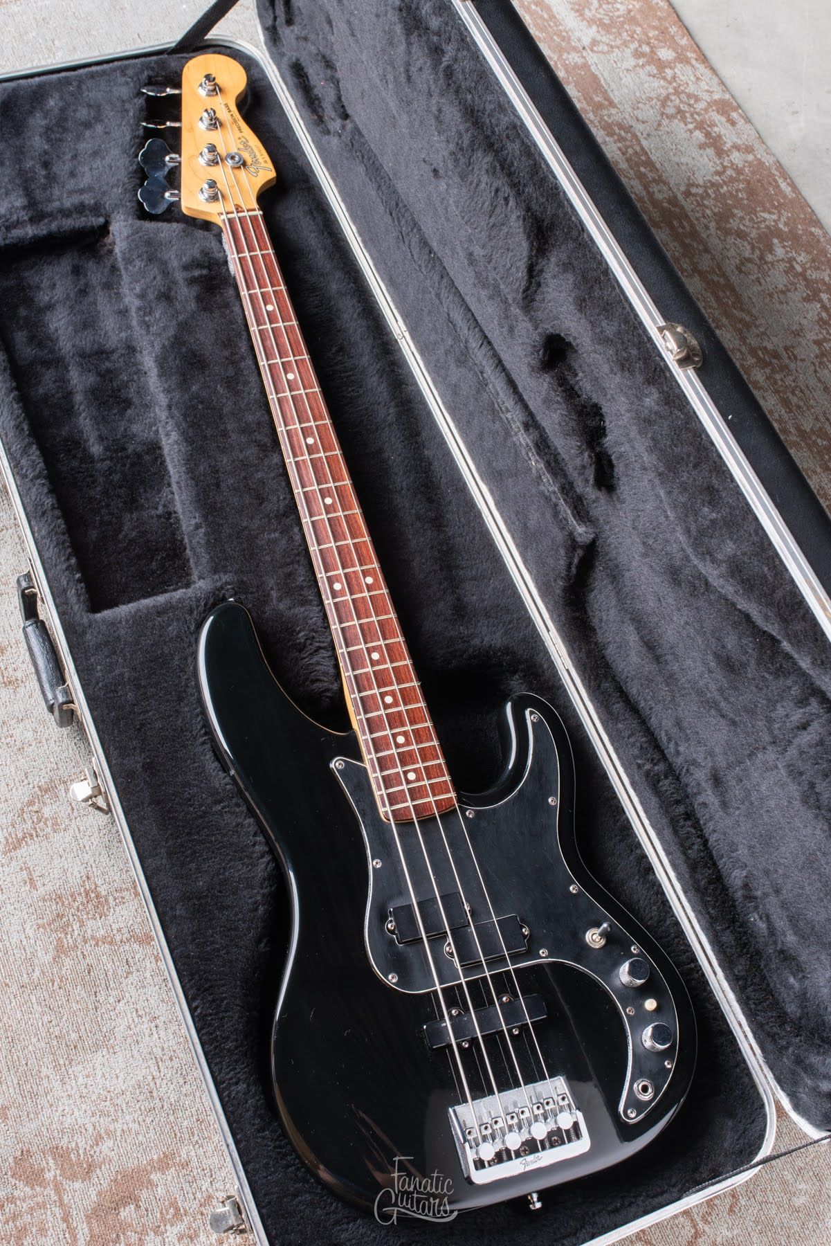 Fender Precision Plus – Black 1989 #E910237 Segunda Mano