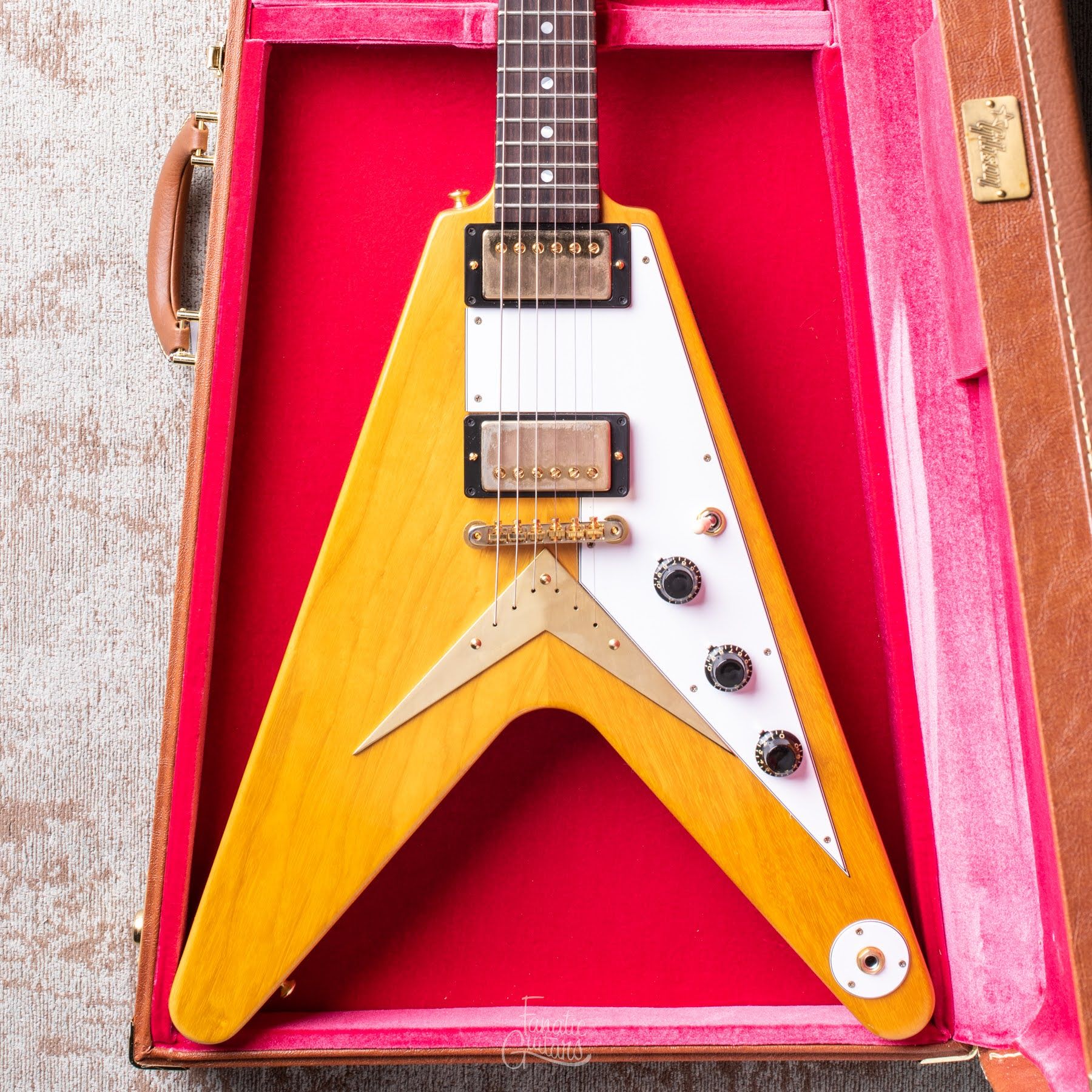 Gibson Custom Shop 1958 Reissue Korina Flying V #821342 – Fanatic Guitars