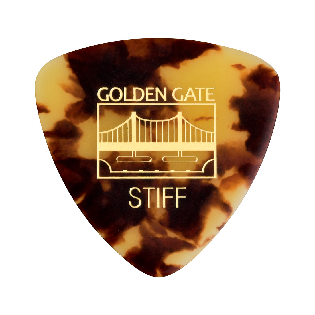 Golden Gate MP-30 Deluxe Flat Pick - Large Triangle - Stiff - Tortoise