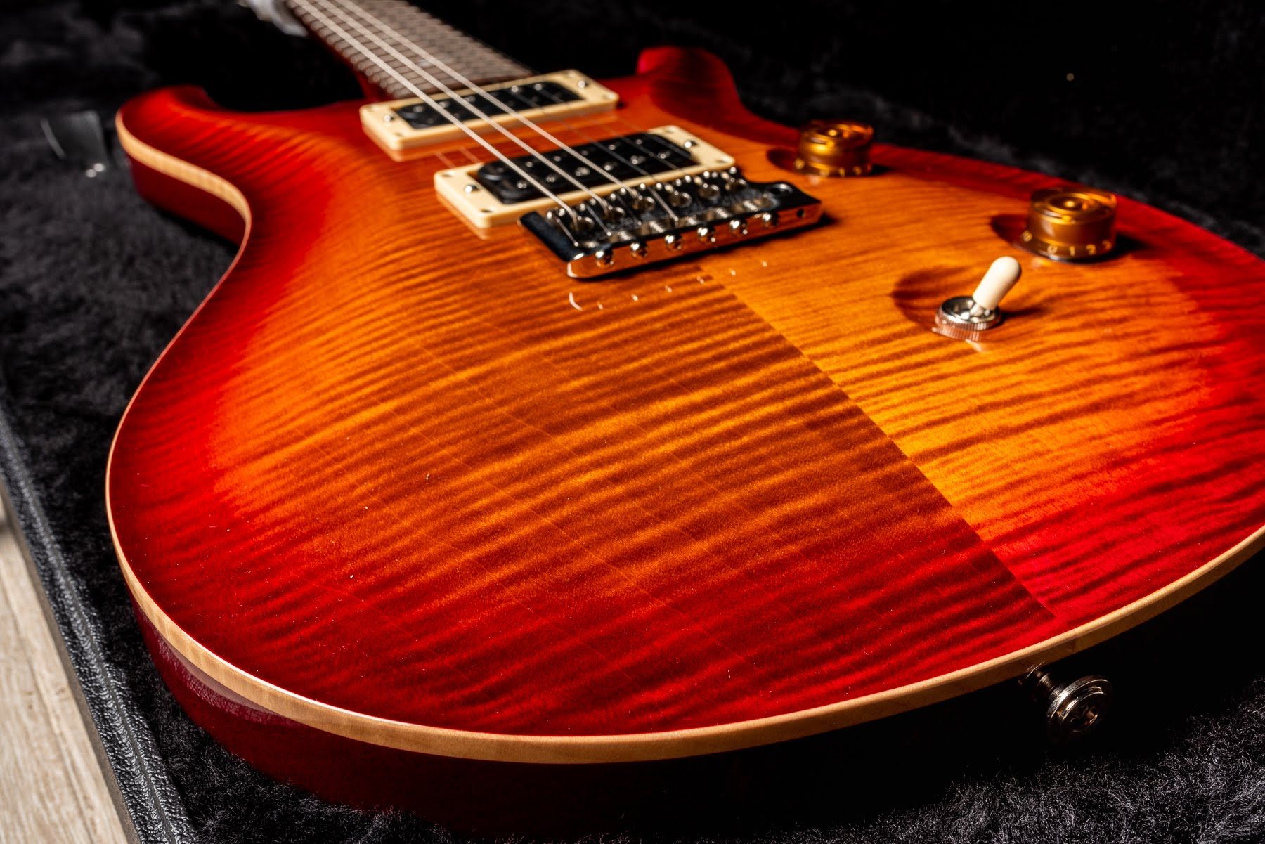 PRS Custom 24 USA Full Inlay Birds Dark Cherry Sunburst – Fanatic Guitars