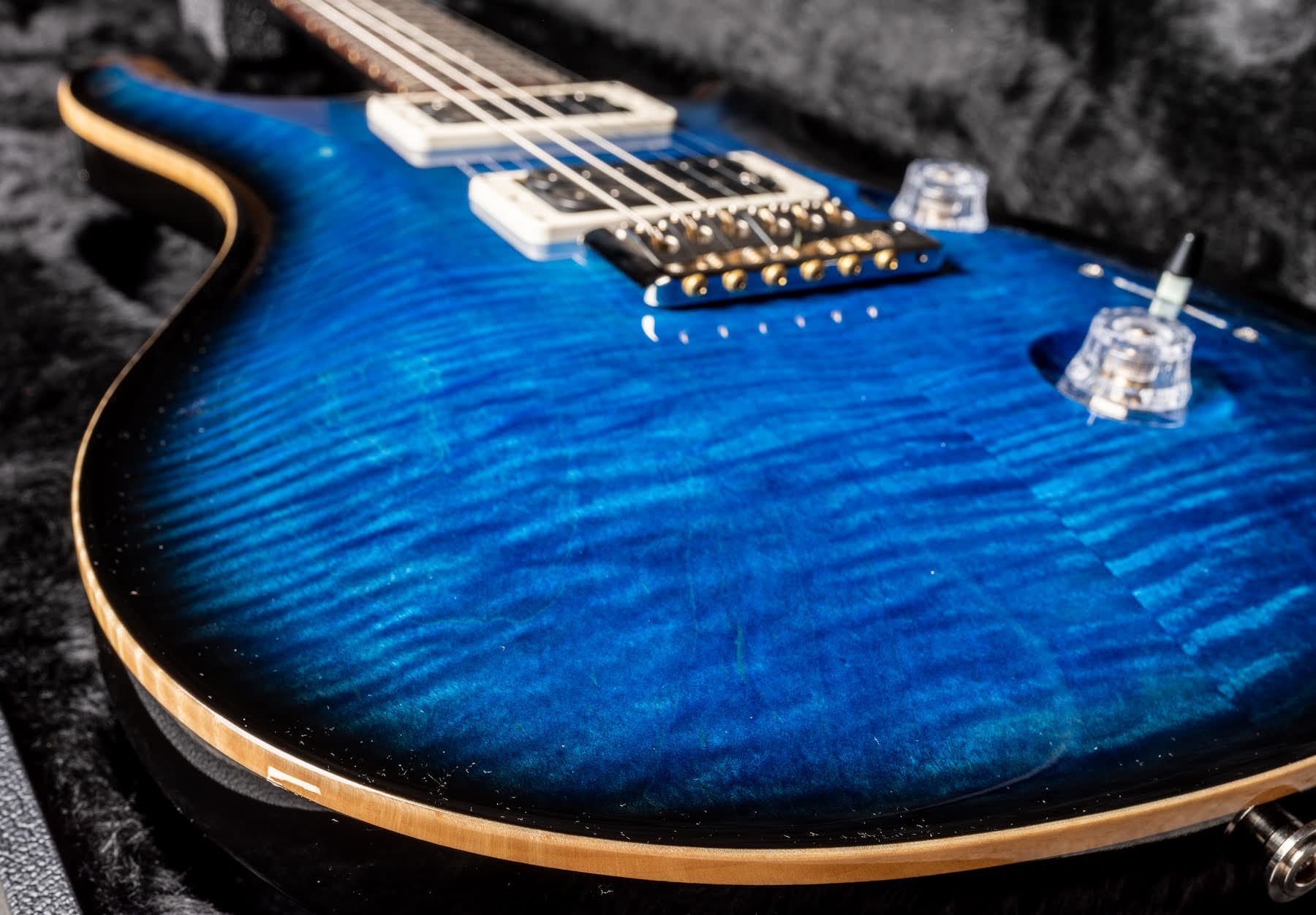 PRS Custom 24 USA V12 Sapphire Smokeburst Birds Inlays – Fanatic Guitars