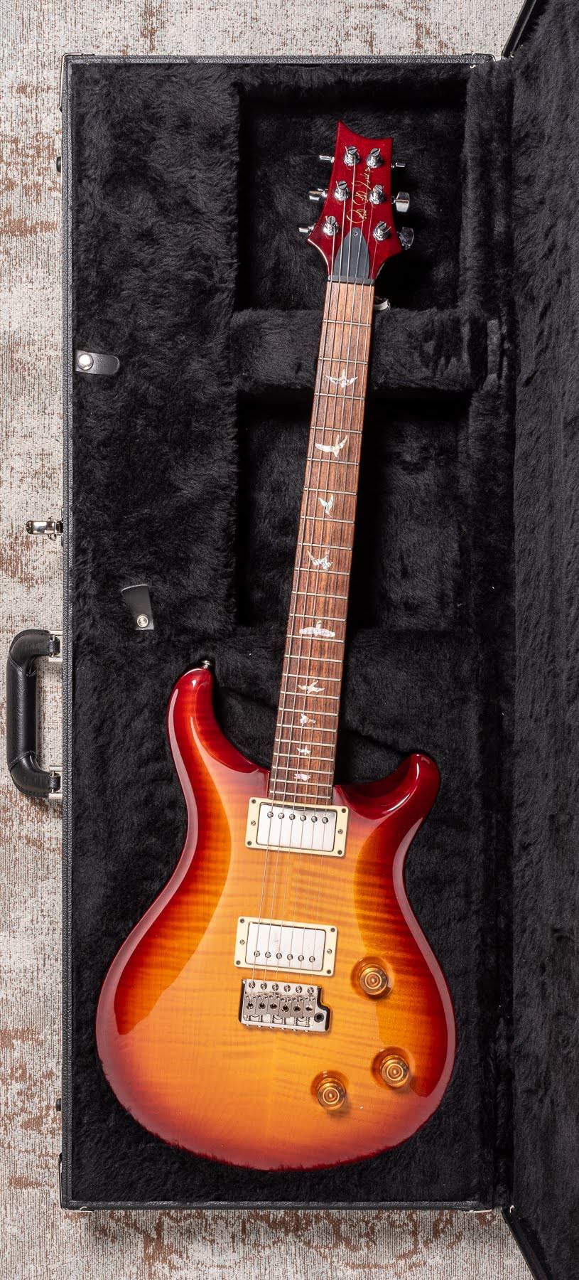 PRS USA Custom 22 Bird Inlays Stoptail Dark Cherry Wraparound