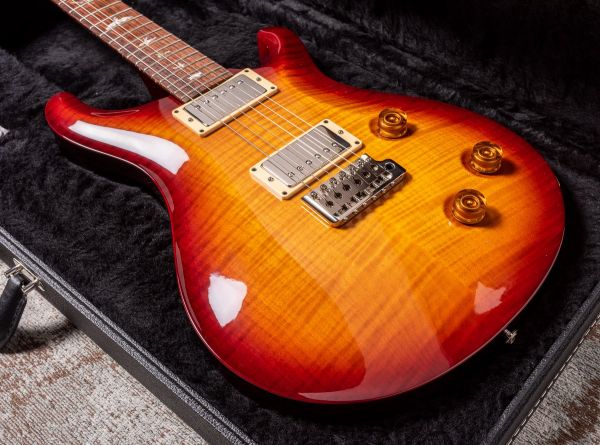 PRS USA Custom 22 Bird Inlays Stoptail Dark Cherry Wraparound