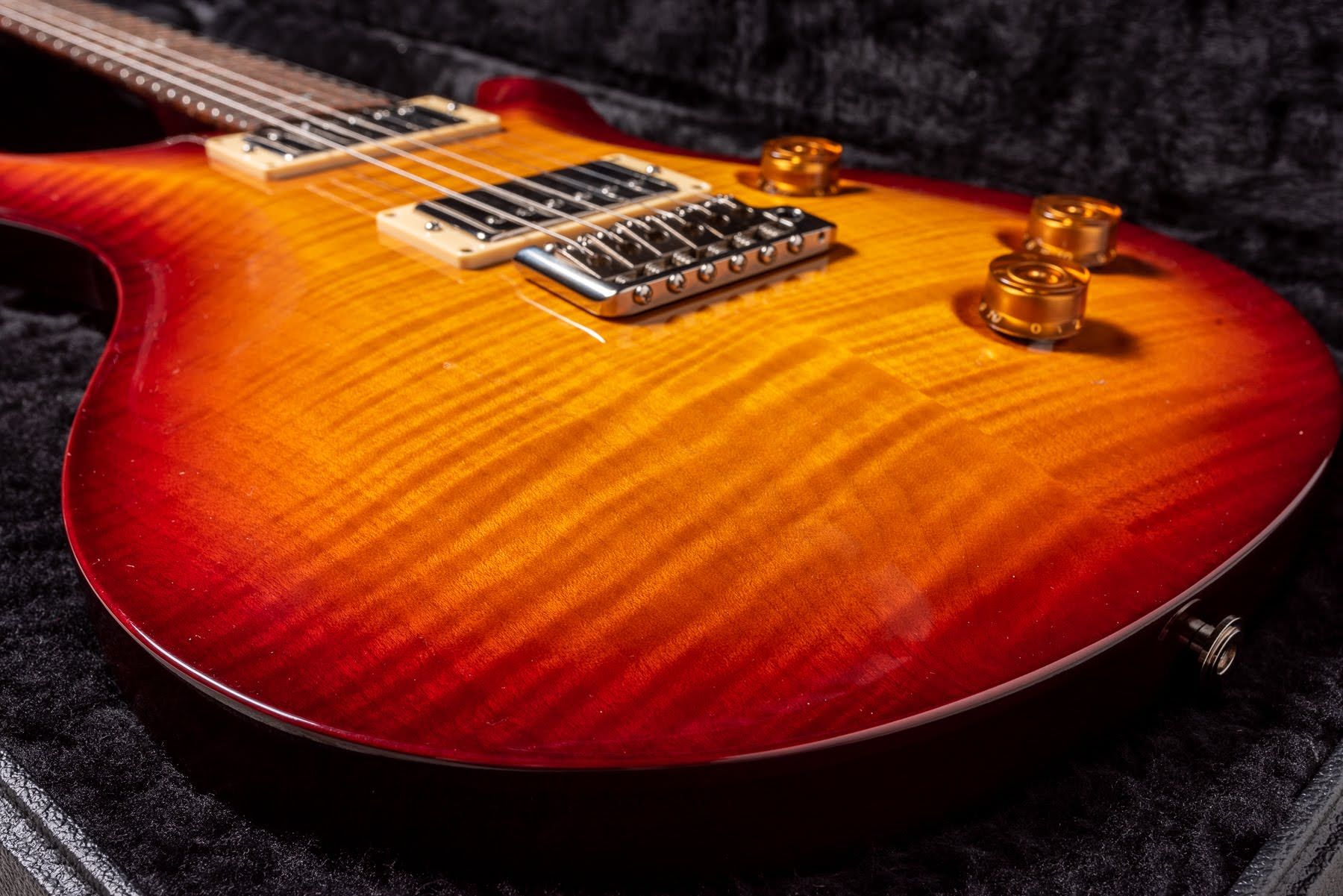 PRS USA Custom 22 Bird Inlays Stoptail Dark Cherry Wraparound