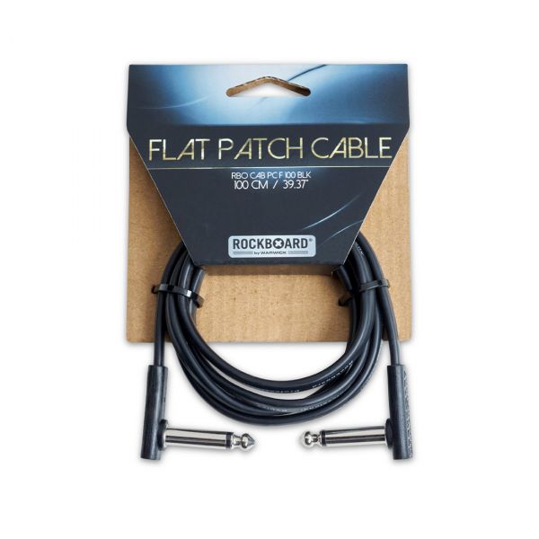 RockBoard Flat Patch Cable 100 cm Negro – Fanatic Guitars