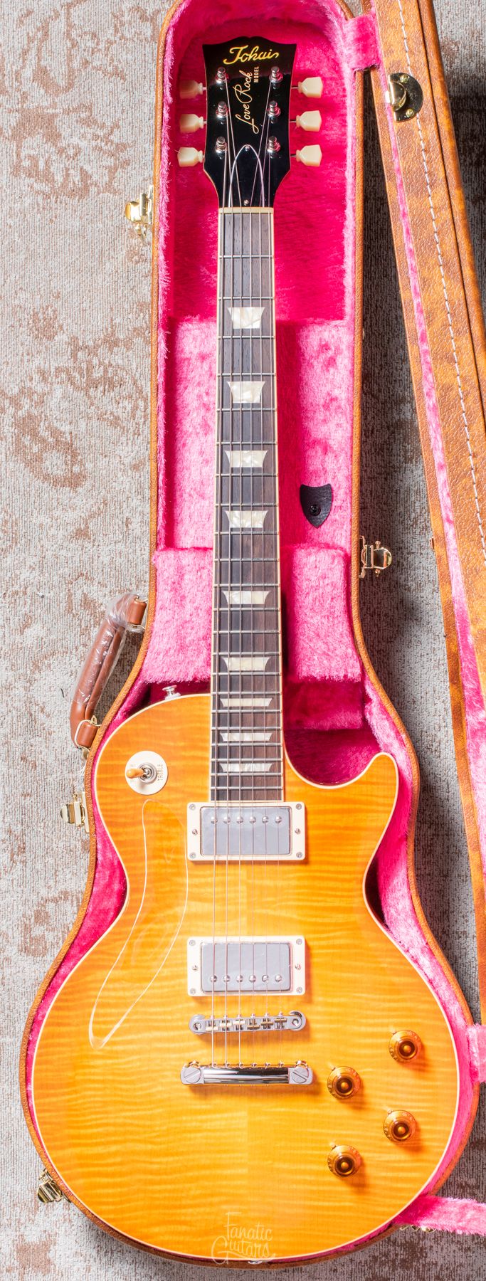 Tokai LS540-5A Custom Shop JM ROLPH Honey Burst #2145609 – Fanatic Guitars