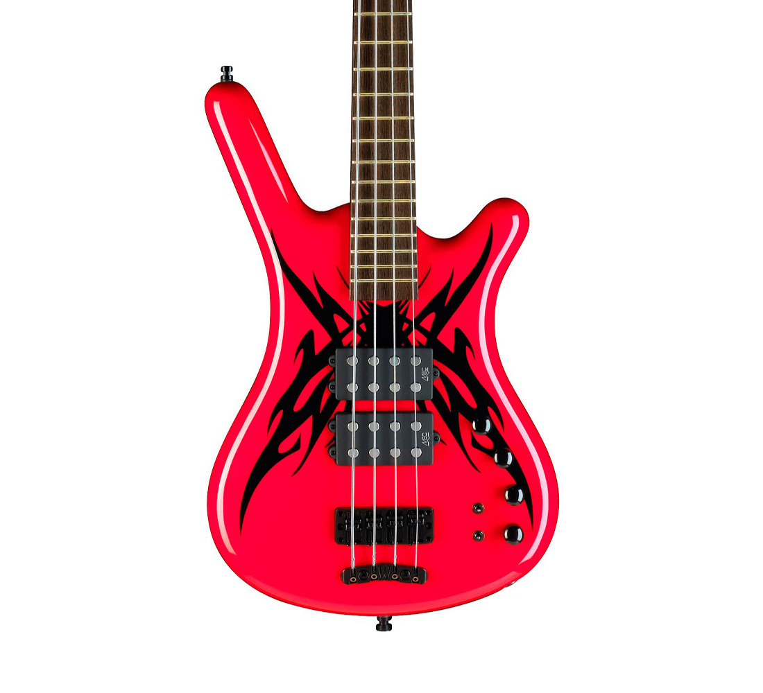 Warwick Corvette $$ SE Tribal Rojo-Negro